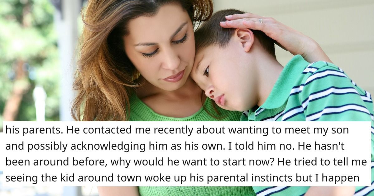 'AITA for refusing to allow my son's biological father in my son's life?' UPDATED | Someecards AITA