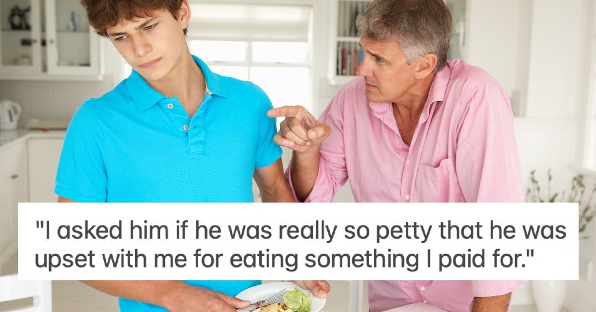 Dad tells son he's welcome to move out if he has a problem his eating ...