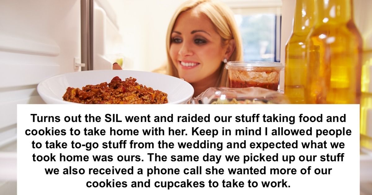 Bride mad after finding SIL took five food trays, seven cookie boxes ...