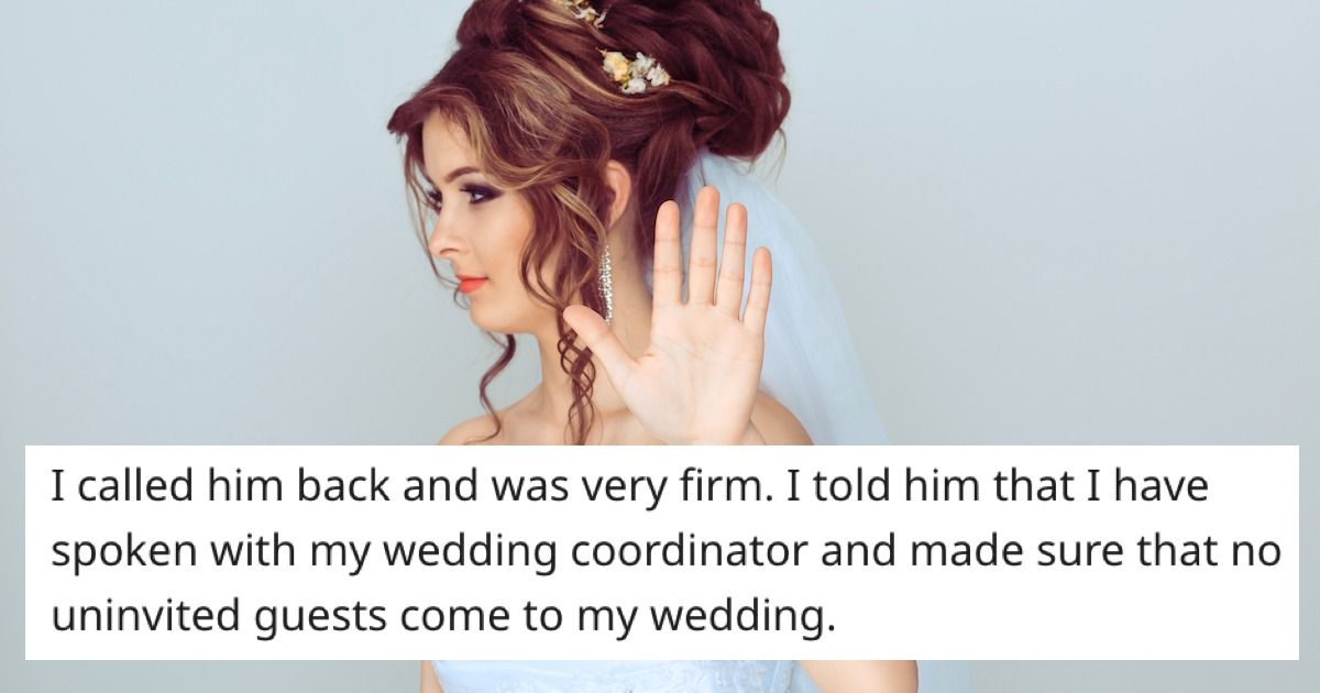 Bride hires security to keep parents' 'throuple partner' from attending her wedding. 'AITA ...