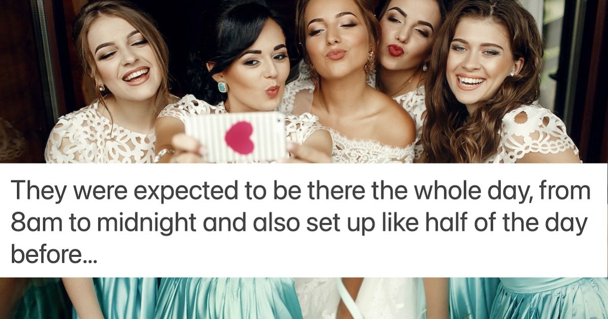 'Budget' bride splurges on designer dress, gives bridesmaids 1 slice of ...