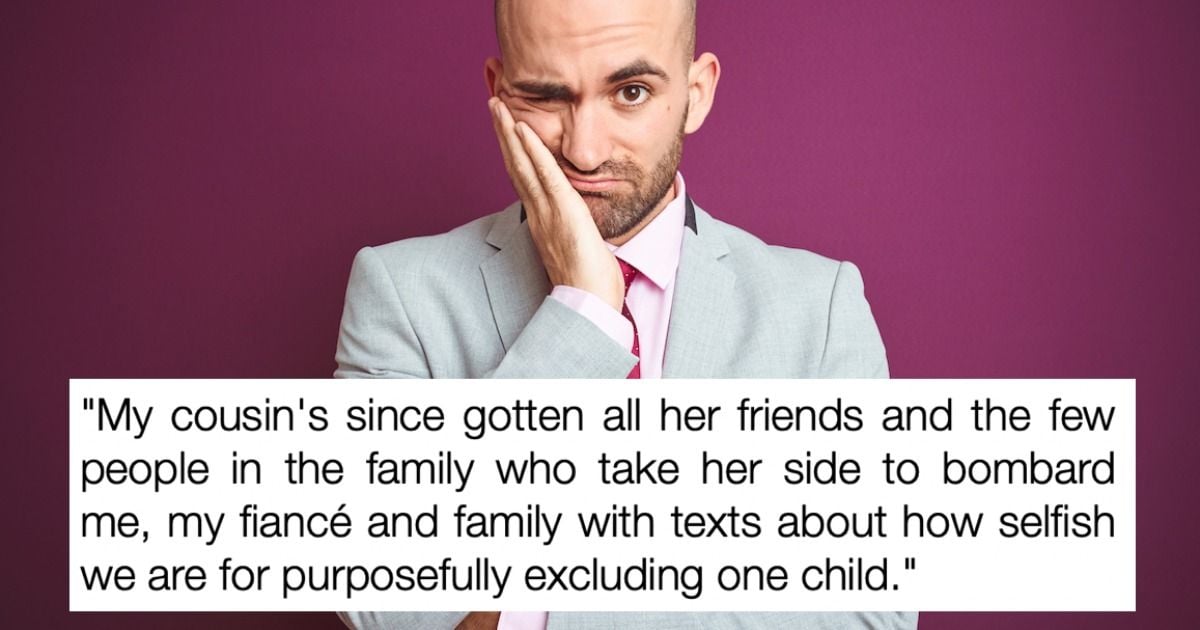 Groom tells cousin, 'this isn't a child-free wedding, only YOUR ...