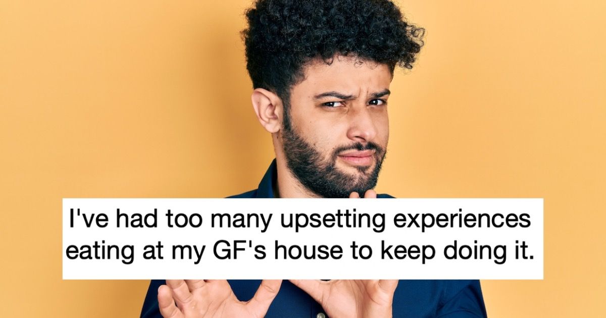 Man pretends to be on a diet to avoid eating GF's family's unsanitary ...