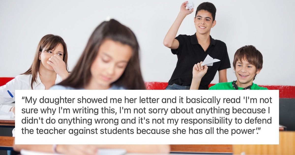 Dad say it's 'sexist' to make daughter apologize for male bullies in ...