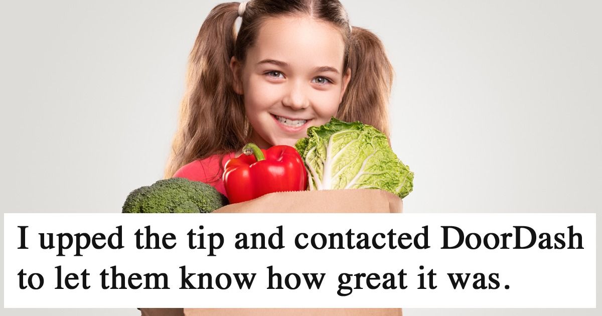Doordasher sends 3-year-old kid to the door with the food; cute or ...