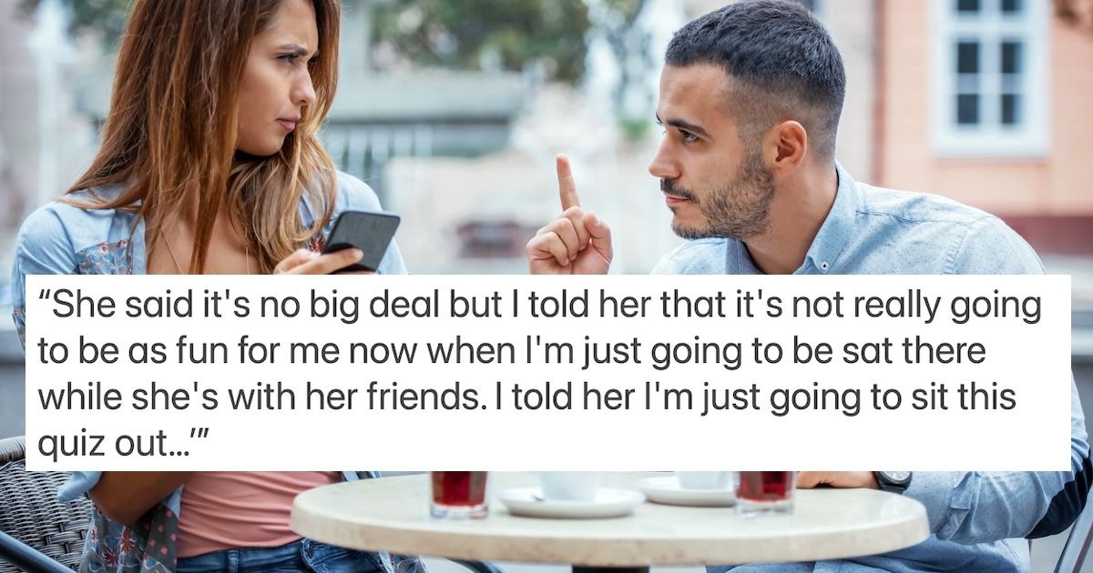 'AITA for dropping out of an event when my GF invited her friends ...