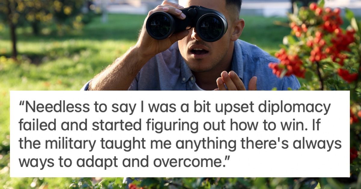 Soldier uses military tactics in his garden to enact petty revenge on ...