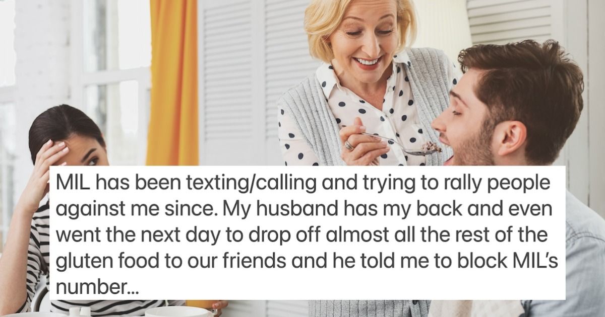 Gluten-free new mom snaps at MIL for bringing food she can't eat, 'she ...