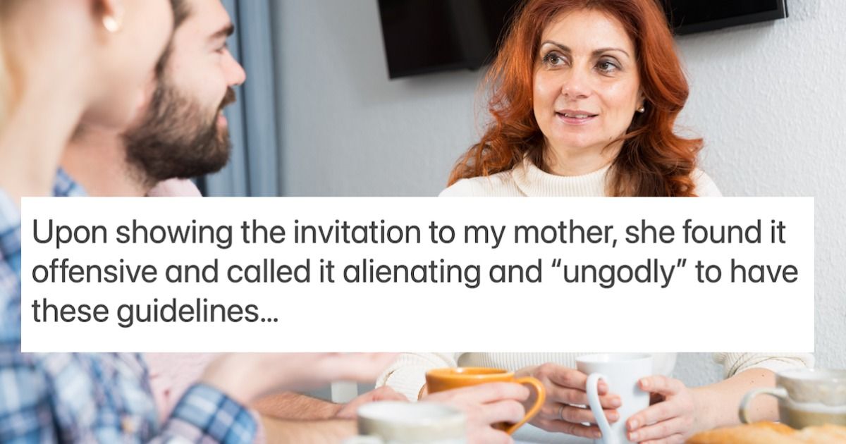 Groom offends family with 'please refrain from' section on wedding ...