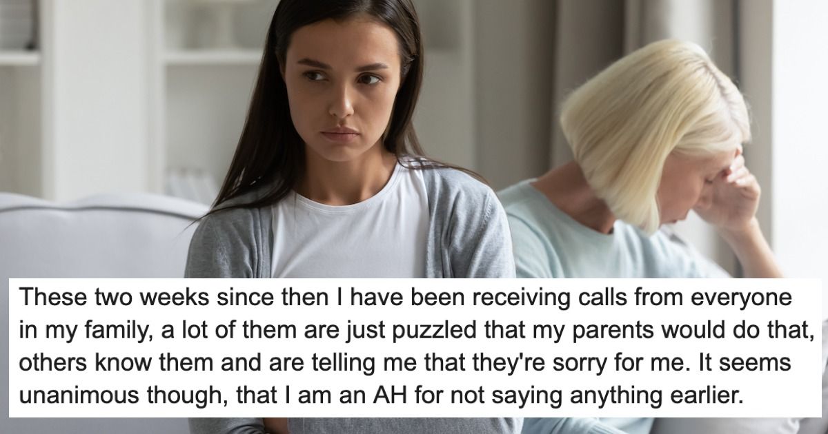 'I've known both my parents were cheating for years and didn't say ...