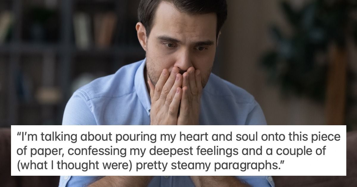Man accidentally mixes up his envelopes and confesses his love to his ...