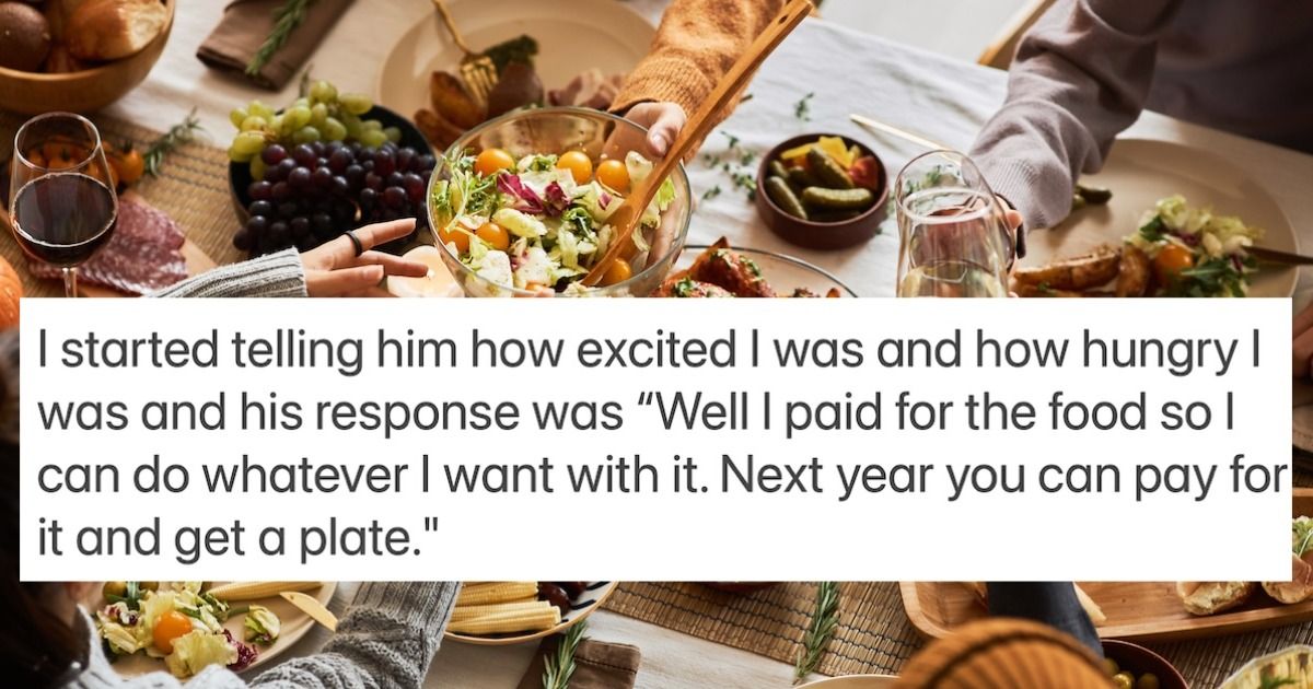 Man doesn't save a Thanksgiving plate for working partner who cooked ...