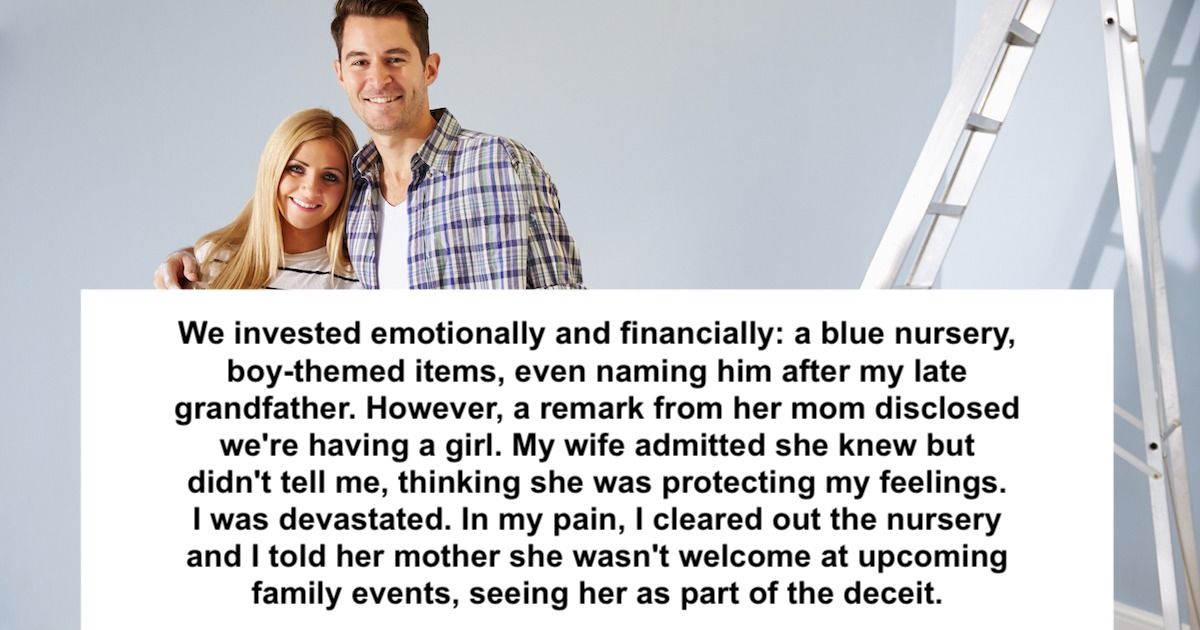 Man finds out pregnant wife lied about baby being a boy, angrily clears out nursery ...