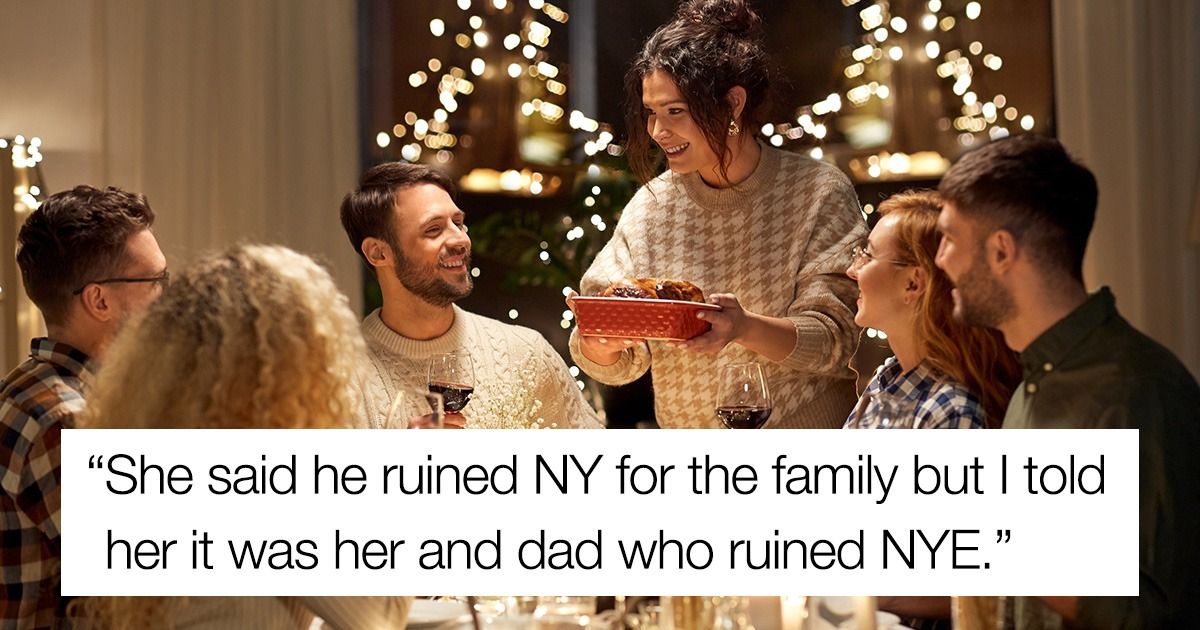 Man makes rude joke at in-law's NYE party; is asked to leave; says 'It ...