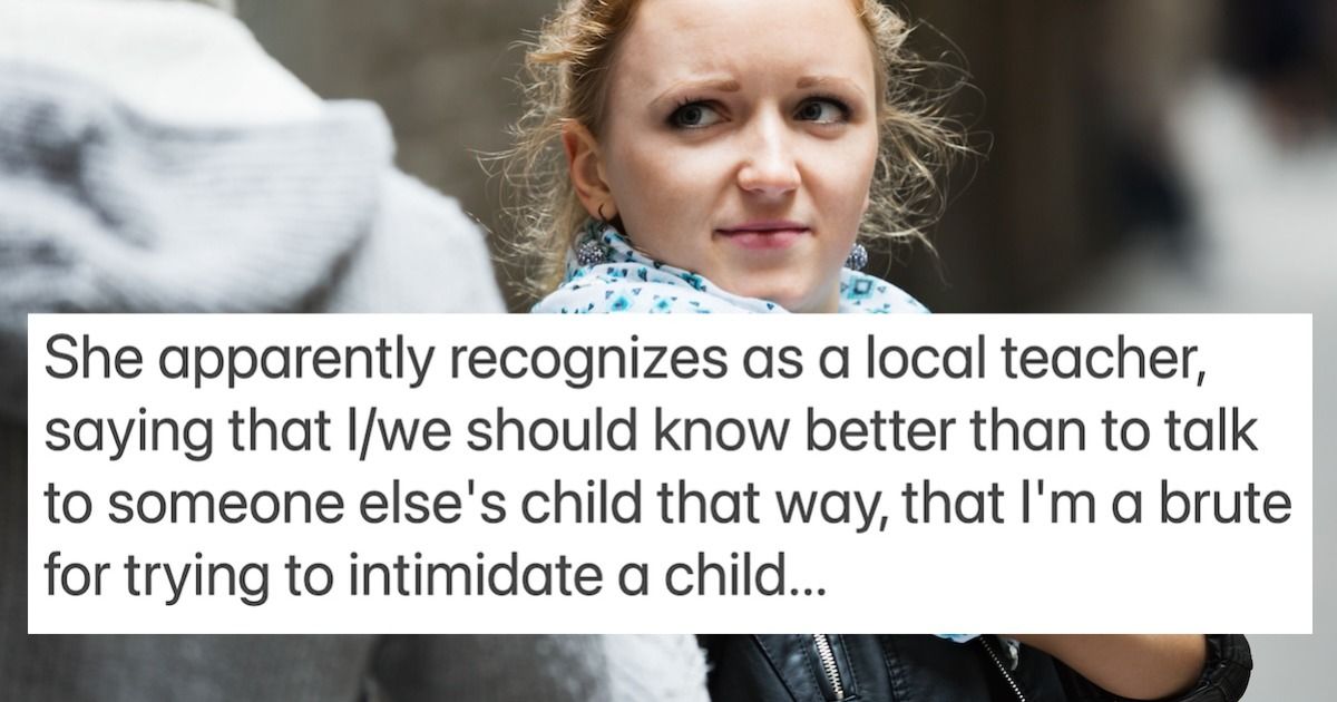 Man 'speaks sternly' to scold unattended child, 'the mom starts tearing ...