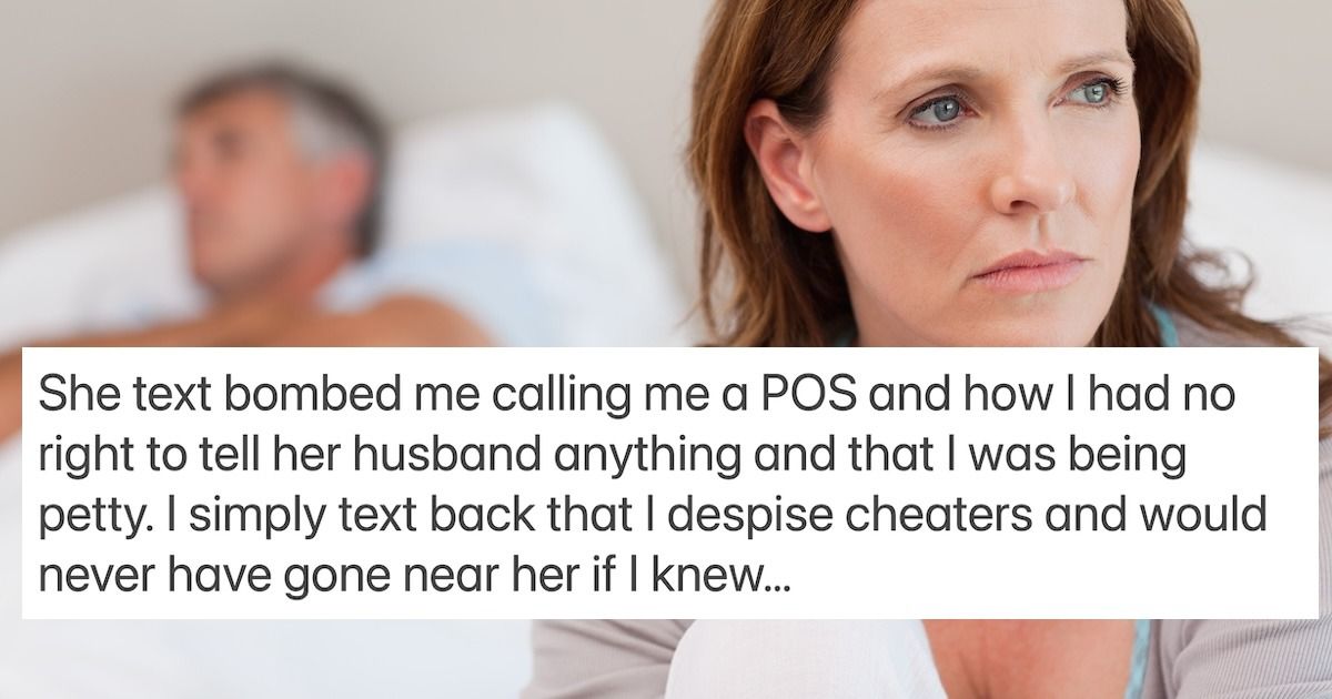 Man tells affair partner's husband about their relationship, 'I ruined her marriage.' AITA ...