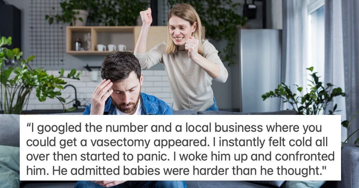 Wife discovers husband’s secret vasectomy after years of trying for more children. + Update ...