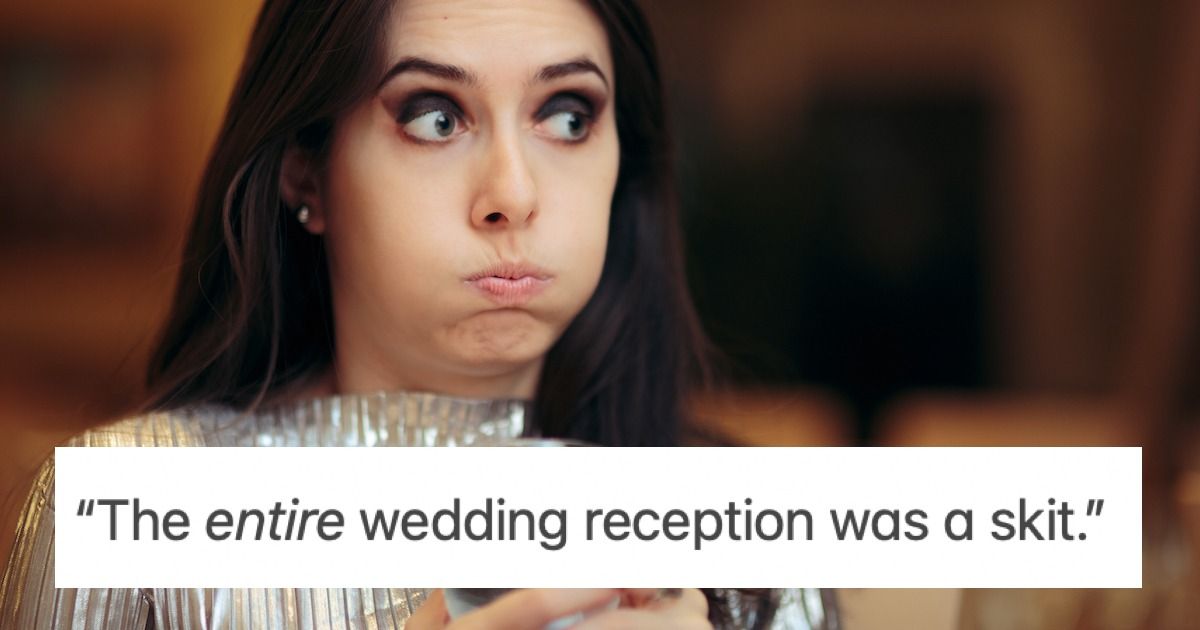 Deeply uncomfortable friend shares 'the cringiest wedding ever.' (Sword ...