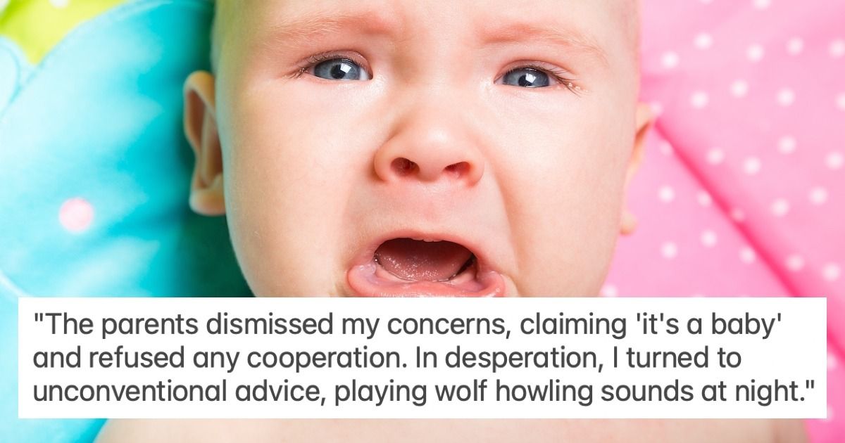 Neighbor starts playing howling wolf sounds to get crying baby next ...