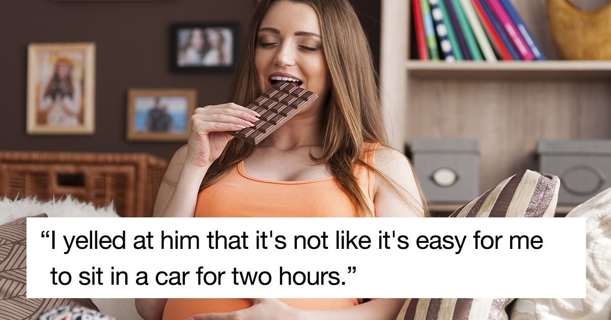 Pregnant woman yells at husband for eating favorite chocolate; women ...