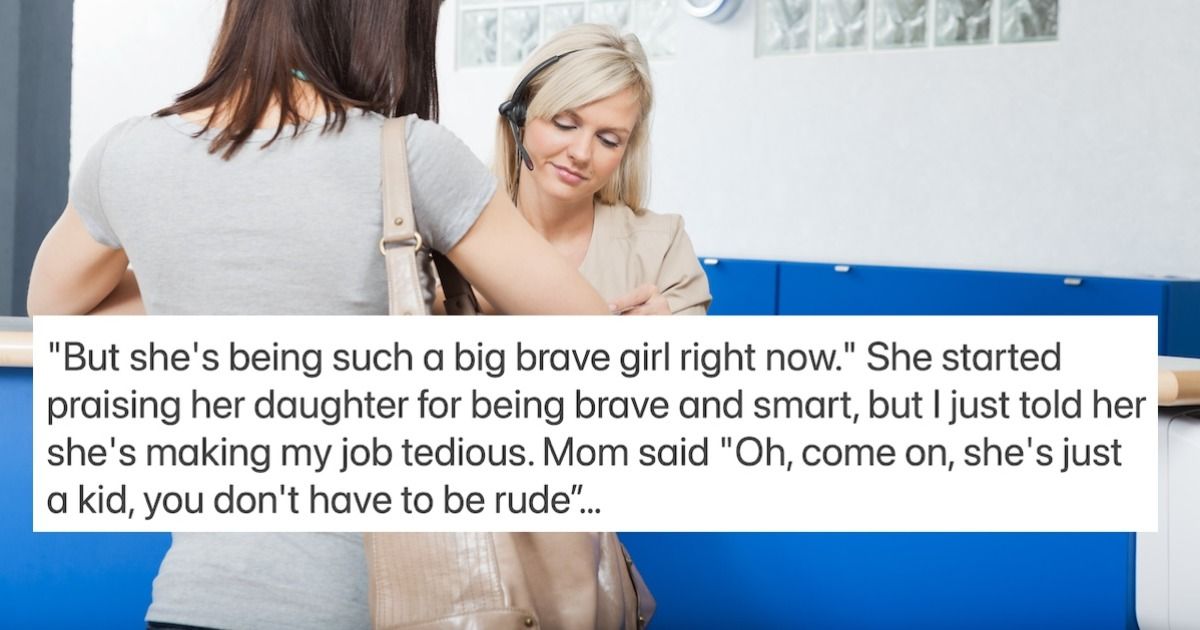 Receptionist tells mother she can't understand her child, 'she's ...