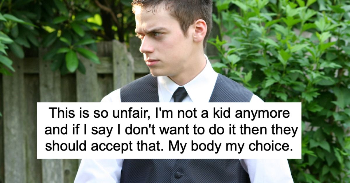 Teenage boy refuses to wear tuxedo to cousin's 'lavish' wedding. AITA ...