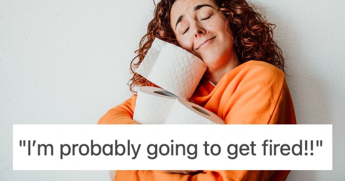 Woman runs into boss while buying bulk supply of toilet paper, has a ...