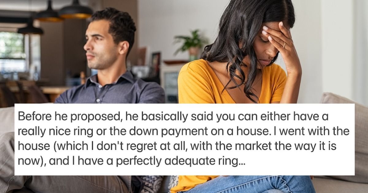 Woman admits she's jealous of future SIL's engagement ring, 'my husband ...