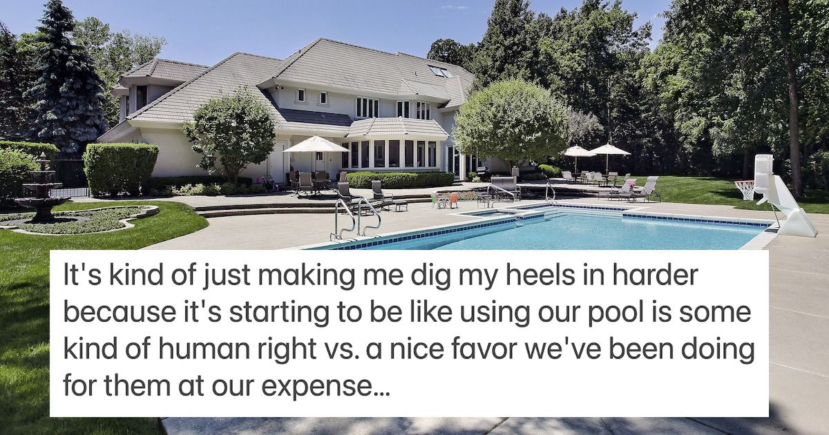 Woman bans entitled in-laws from swimming pool after unsupervised teens ...