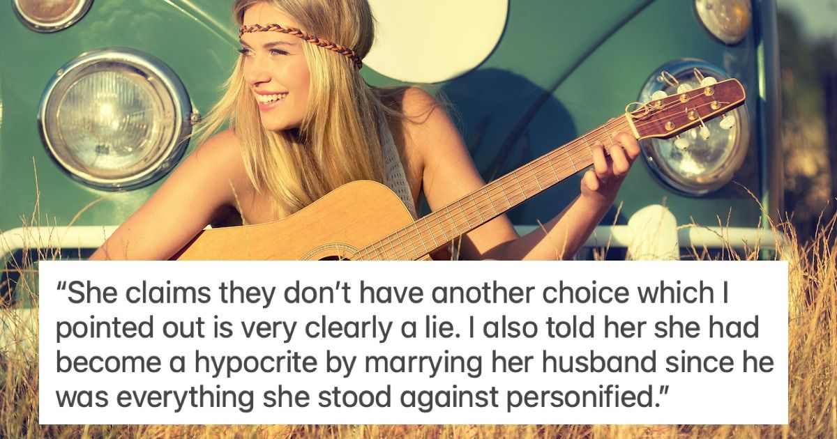 Woman calls judgmental 'hippy' sister a hypocrite for marring a rich ...
