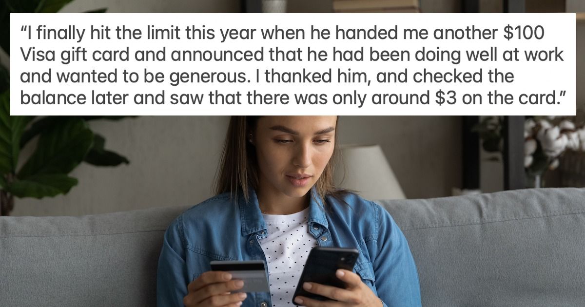 Woman calls out uncle for repeatedly gifting her fake $100 gift cards ...