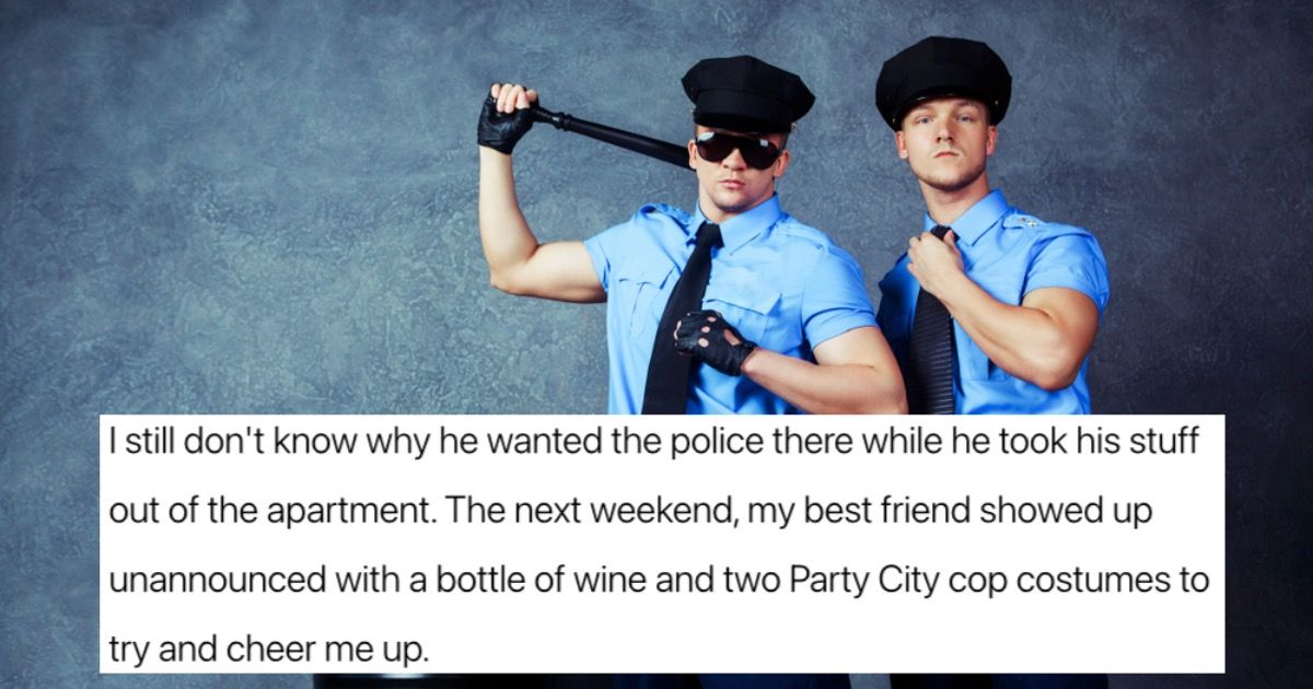 Woman asks if she was petty to mock ex with a cop photoshoot after he ...