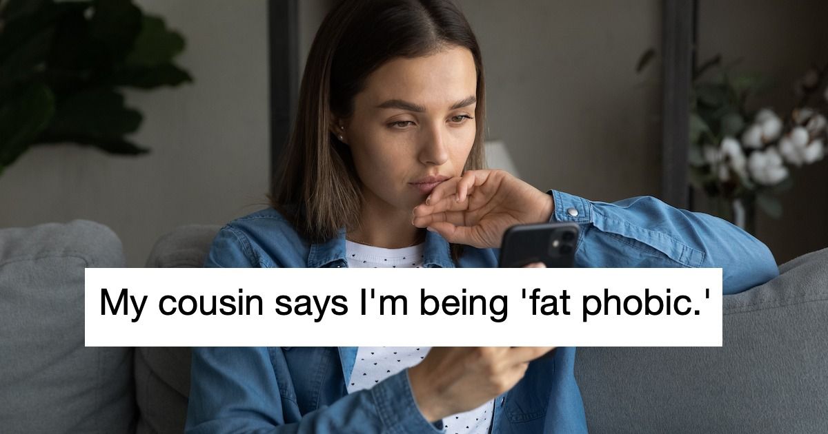 Woman furious with obese cousin when she edits her body to look 'huge ...