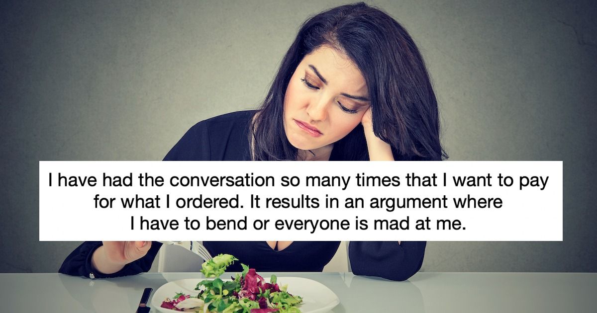 Woman orders food to go after friends decide to 'unfairly' split dinner ...