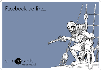 Facebook be like... | Ransom Cards Ecard
