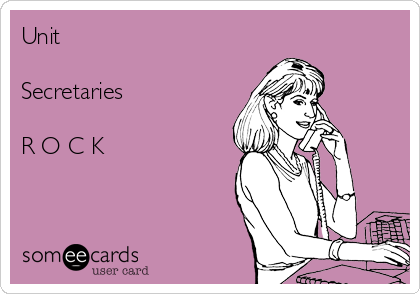 Unit Secretaries R O C K | Workplace Ecard